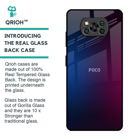 Mix Gradient Shade Poco X3 Pro Glass Back Cover - Flat 35% Off On Poco ...